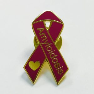 Ribbon Awareness Pin – Amyloidosis Foundation